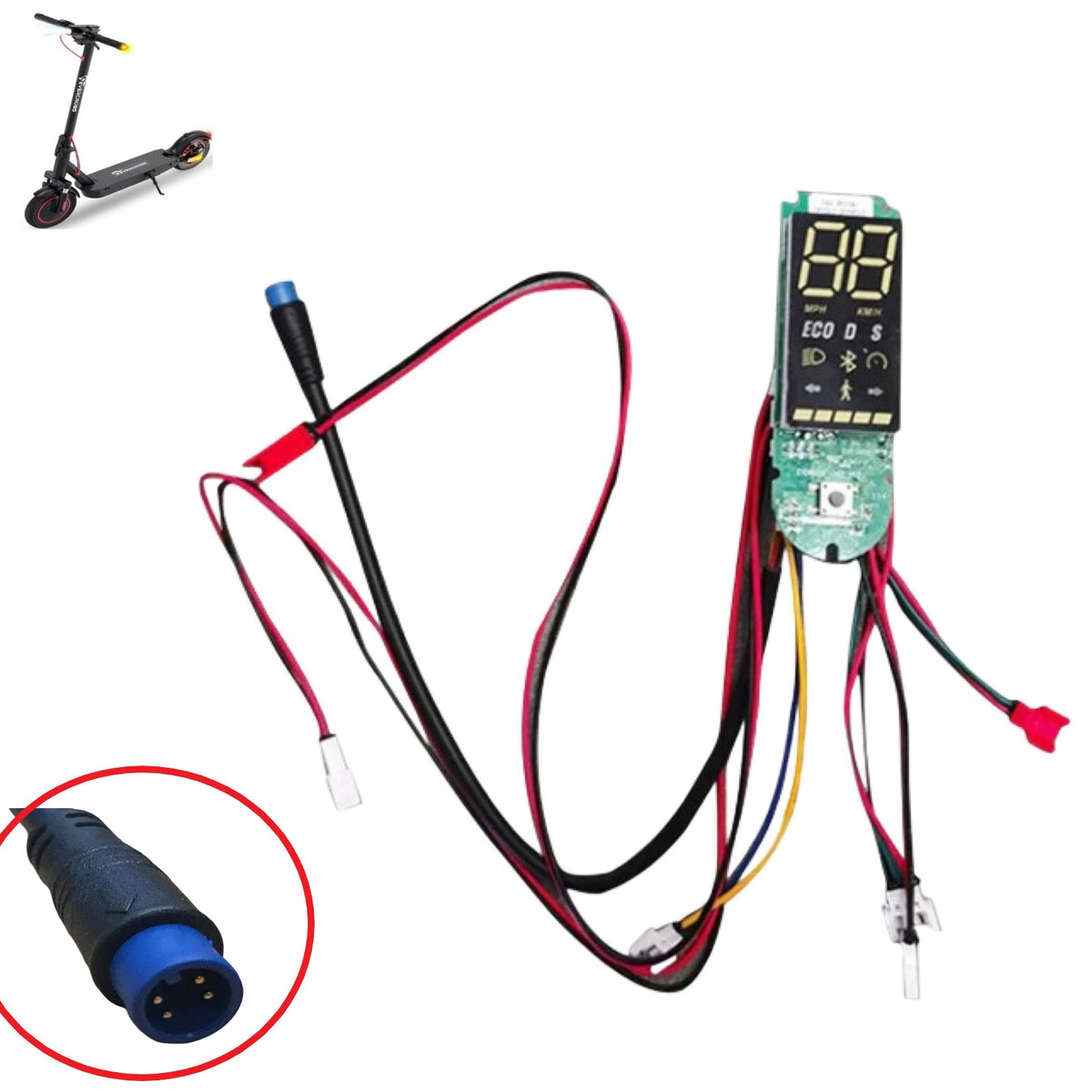 Evercross ev10K scooter dashboard display | EV10 Pro | ZYD8005-ZYD080 ...